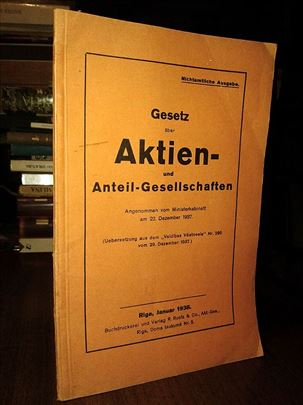 Gesetz Uber Aktien