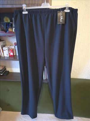 Nove zenske pantalone za punije dame 4xl crne novo