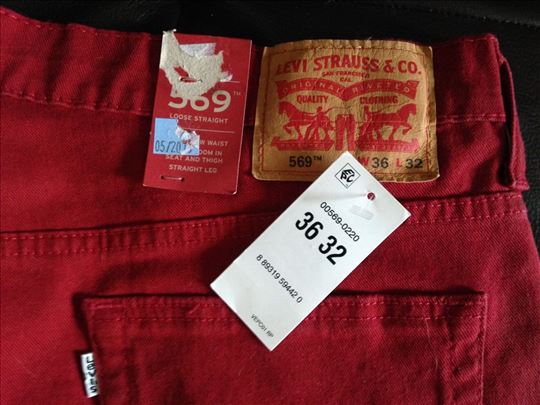 Levis 569 (doneto iz USA) 36X32 red