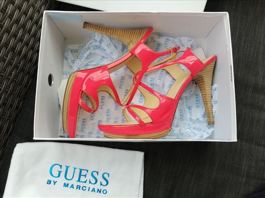 Guess roze sandale, vel. 41, štikla 13cm