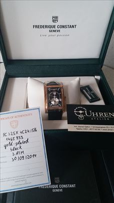Frederique Constant, auto, dual time, rosegold nov