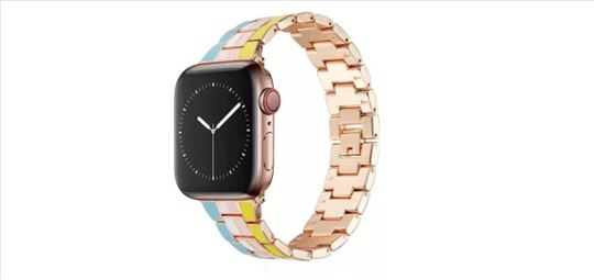 Apple watch 38/40/41 rainbow metalna narukvica