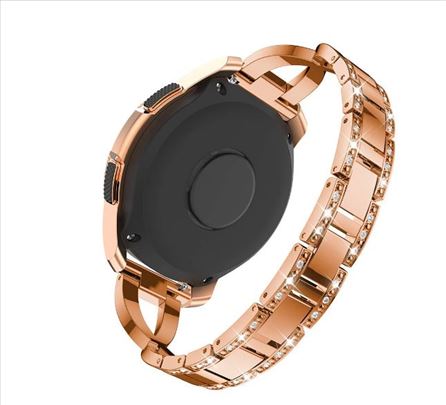 Narukvica rose gold sa cirkonima 20mm Samsung 42mm