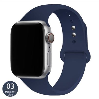 Apple watch 42/44/45mm teget silikonska narukvica