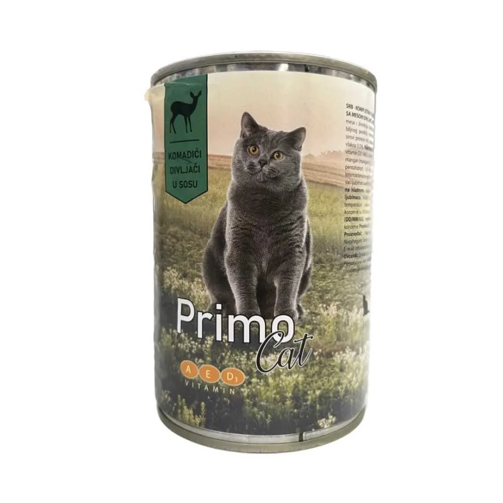 Primo Cat konzerva za mačke - Divljač 415g