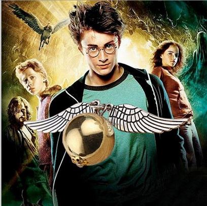 Hari Poter Ogrlica Golden Snitch Zlatna skrivalica