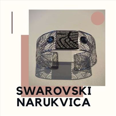 Swarovski narukvica sa dva cirkona