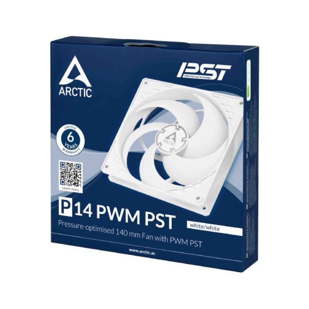 ARCTIC Ventilator P14 PWM PST 140mm ACFAN00197A, bela