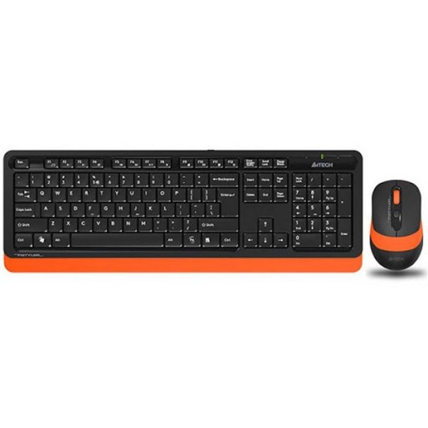 A4 TECH Set bežična tastatura i miš FG1010 FSTYLER, narandžasta/crna