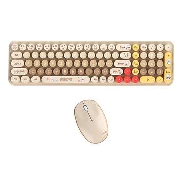 MOFII BABY BEAR WIRELESS KEYBOARD AND MOUSE SET - QWERTY - BEIGE