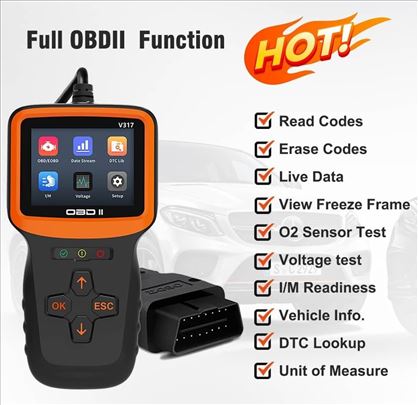 V317 Univerzalna OBD 2 OBD II EOBD Auto Dijagnosti