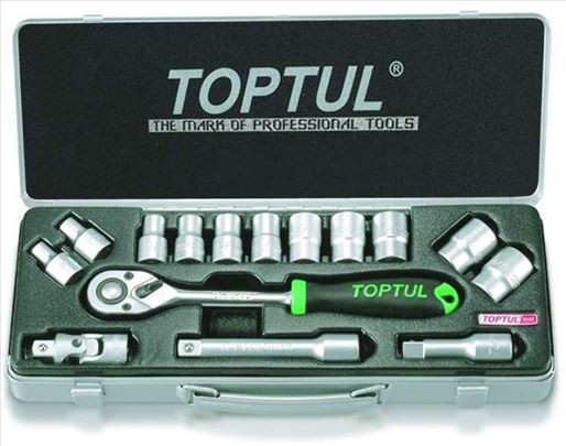 Toptul ključevi nasadni 1/2" 8-24mm, 15/1 - profi