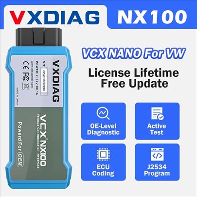 VXDIAG VCX NANO NX100 WiFi- VW/Audi/Škoda/Seat/Ben