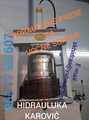 Hidraulična presa za voćne sokove