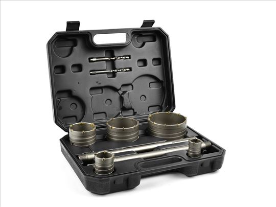 Set kruna za busenje betona 30-100 mm 5 kom