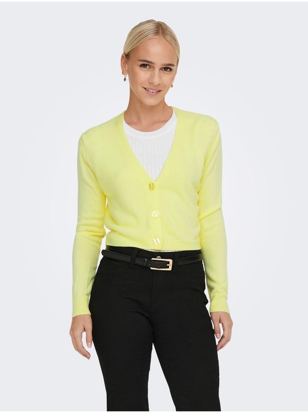 WOMEN'S YELLOW CARDIGAN ONLY SUNNY - LADIES