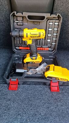 Dewalt Aku šrafilica/bušilica 24v + pribor + dve b