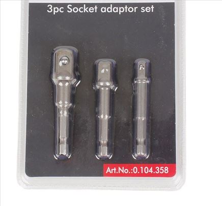 ADAPTER SET 3 KOM 1/4",3/8" I 1/2"