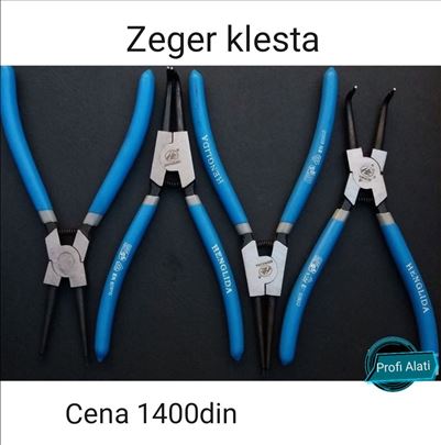 Zeger klešta, set 4 komada