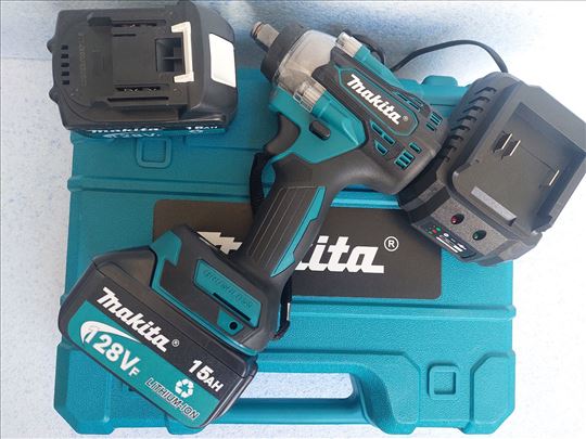 Makita AKU udarni odvijač 128V 2 baterije + alat