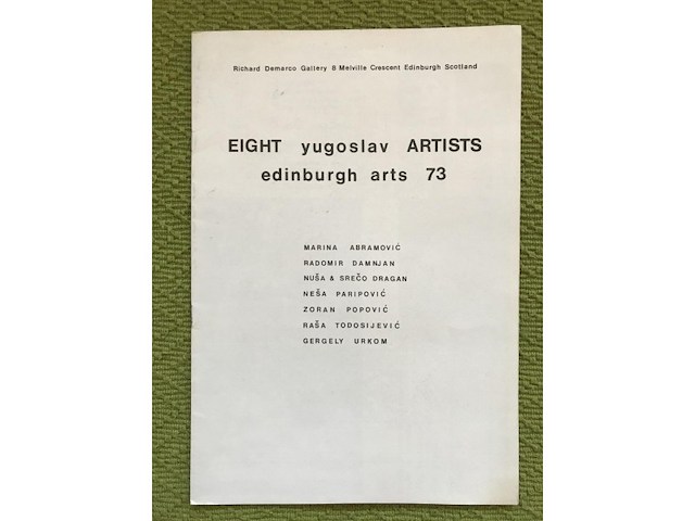 EIGHT yugoslav ARTISTS edinburgh arts 73