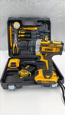 Dewalt aku srafilica 68v+busilica+cekic+Dve bateri