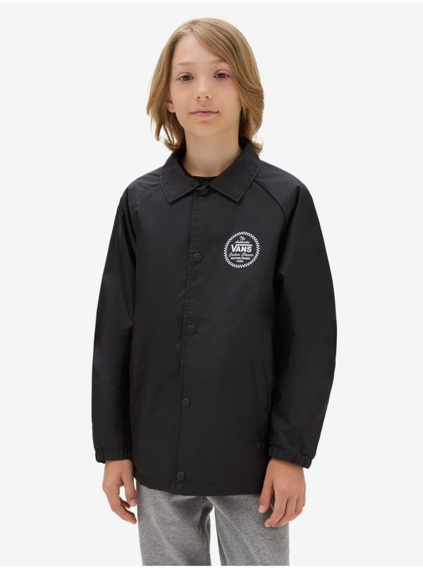 BLACK BOYS' WATERPROOF JACKET VANS TORREY II - BOYS