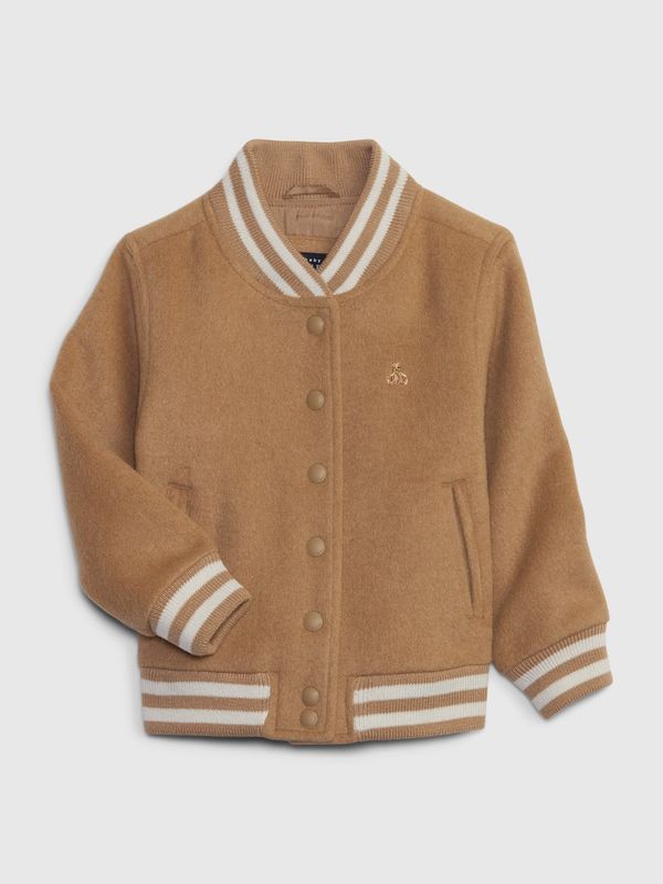 GAP KIDS' WOOL BOMBER JACKET - GIRLS