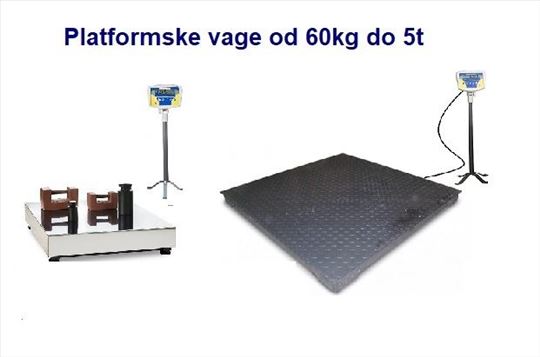 Vage platformske od 60kg do 5t, Magacinske vage