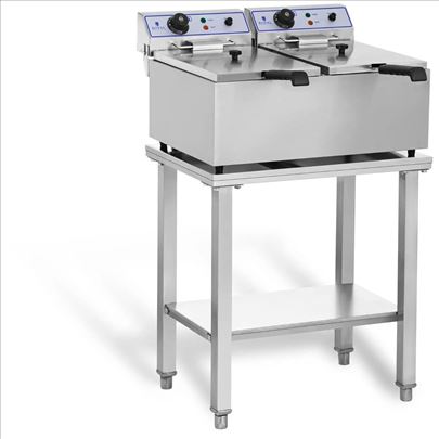 Royal Catering Elektricna friteza 2x17L sa stolom