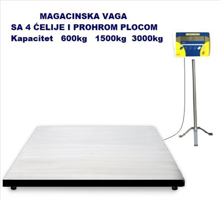 Platforma vaga sa prohrom pločom 1500kg, baždarena