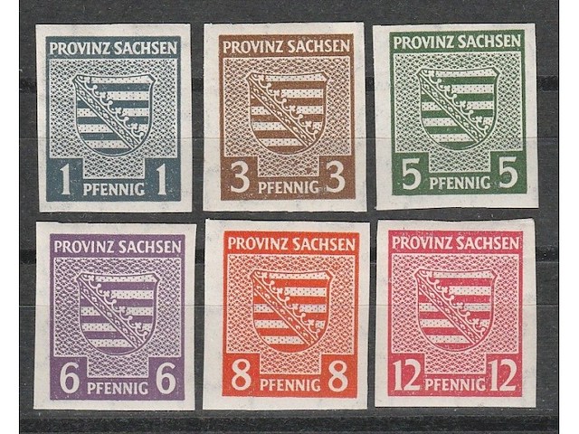 Sowjet. Zone - Provinz Sachsen - 1945 - MNH