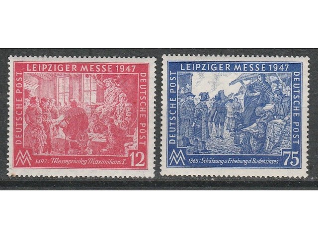 Occupation Trizone-Leipziger Herbstmesse-1947-MNH