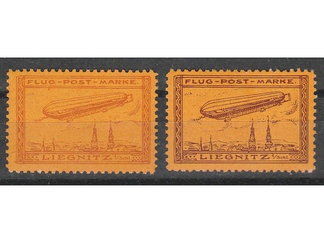 Deutsches Reich-Air post stamp for Liegnitz-1913-MNH