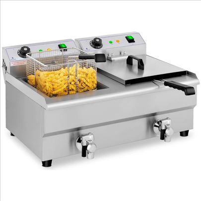 Royal Catering Elektricna friteza 2x13L 2x3200W