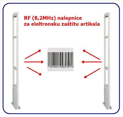 Zujalice - RF nalepnice (8,2MHz) za zaštitu