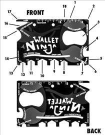 Ninja wallet 18 u 1-alat kartica