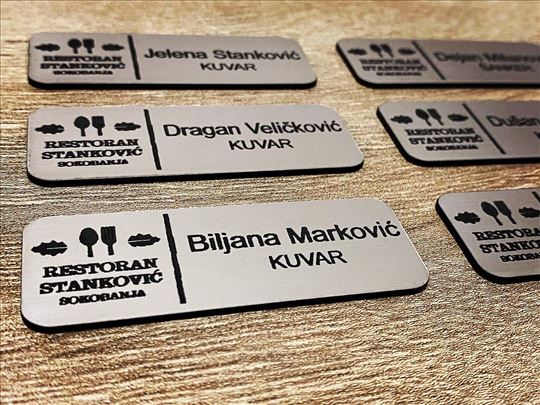 Personalizovane plocice za osoblje sa magnetom