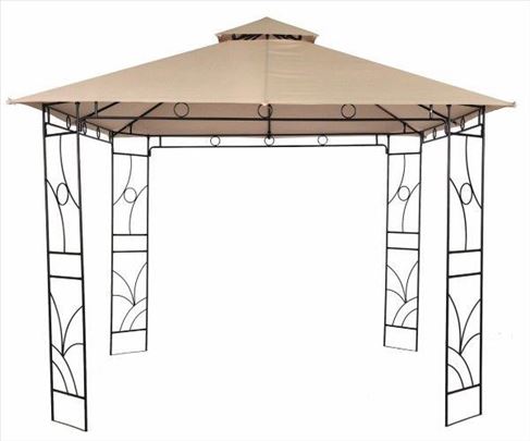 Metalna gazebo tenda Panama sa duplim krovom