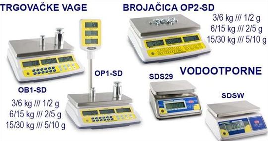 Vaga baždarena - nova vaga - vaga do 30kg