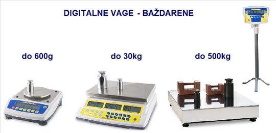 Vage digitalne - baždarene