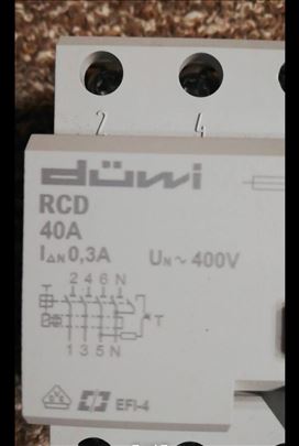 Novo-Duwi trofazna fid sklopka RCD 40A 0,3A.