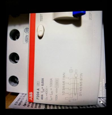 Novo-ABB trofazna fid sklopka F204 A-40A 0,03 .