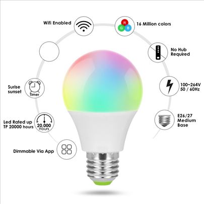 LED Wifi pametna sijalica 7W