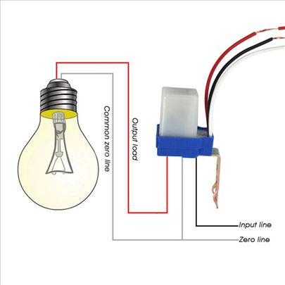 Foto prekidac dan noc prekidac foto celija 220V AC