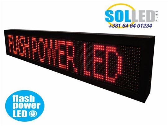 LED displej 166x54cm dvostrani