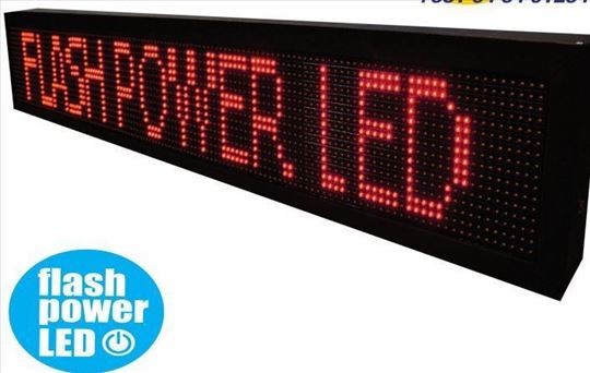 LED displej 134x38cm dvostrani