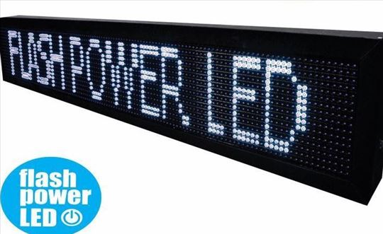 Led displej 102x22 cm dvostrani