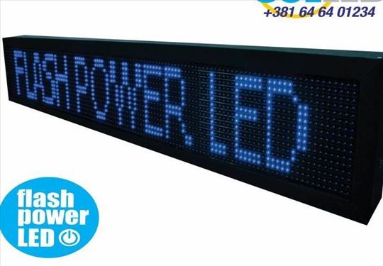 LED displej 134x38cm dvostrani