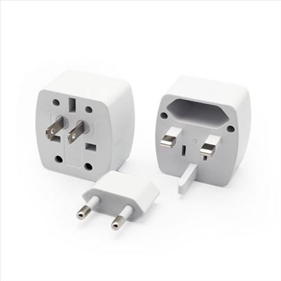 Adapter za utičnicu EUUSAUUK beli